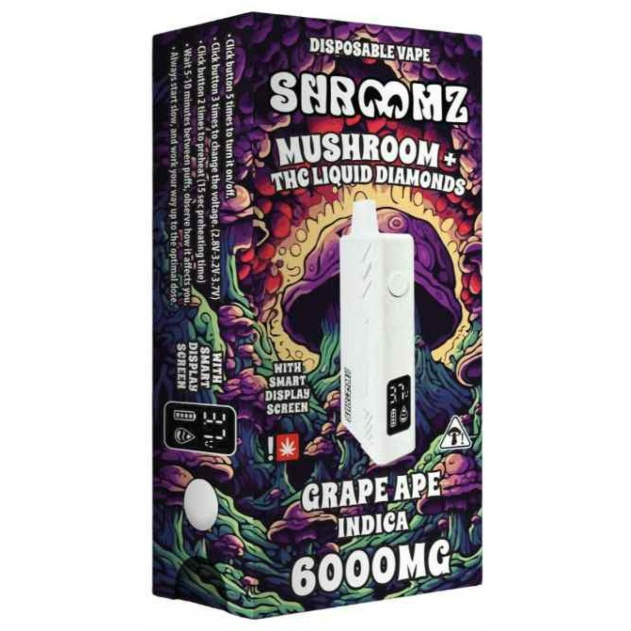 Shroomz THC Liquid Diamond Mushroom Disposable Vape - 6G - My Delta 8 ...