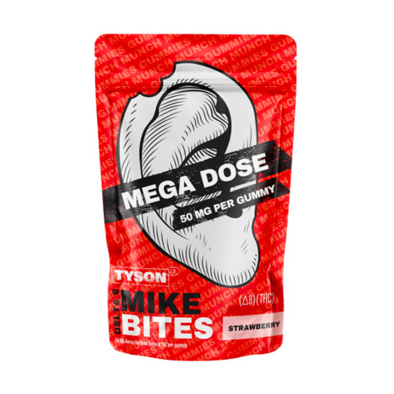 Tyson 2.0 Mike Bites Delta 8 Gummies - Mega Dose 50MG Per Gummy - My ...