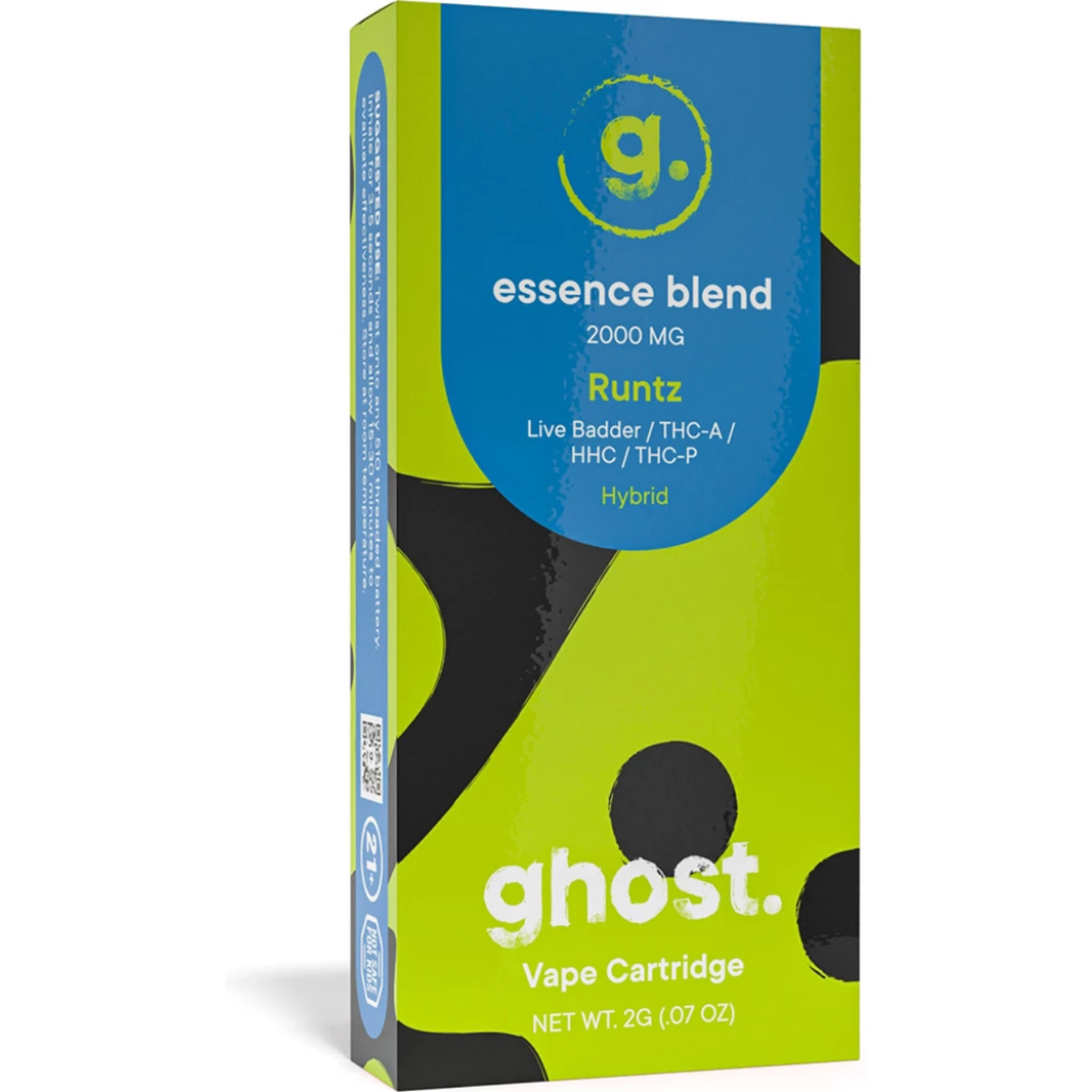 Ghost Essence Blend Live Badder Cartridge - 2G - My Delta 8 Store | MD8S