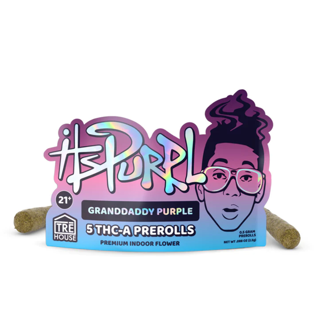 TRE House itsPurpl THC-A Granddaddy Purple Pre-Roll - My Delta 8 Store ...
